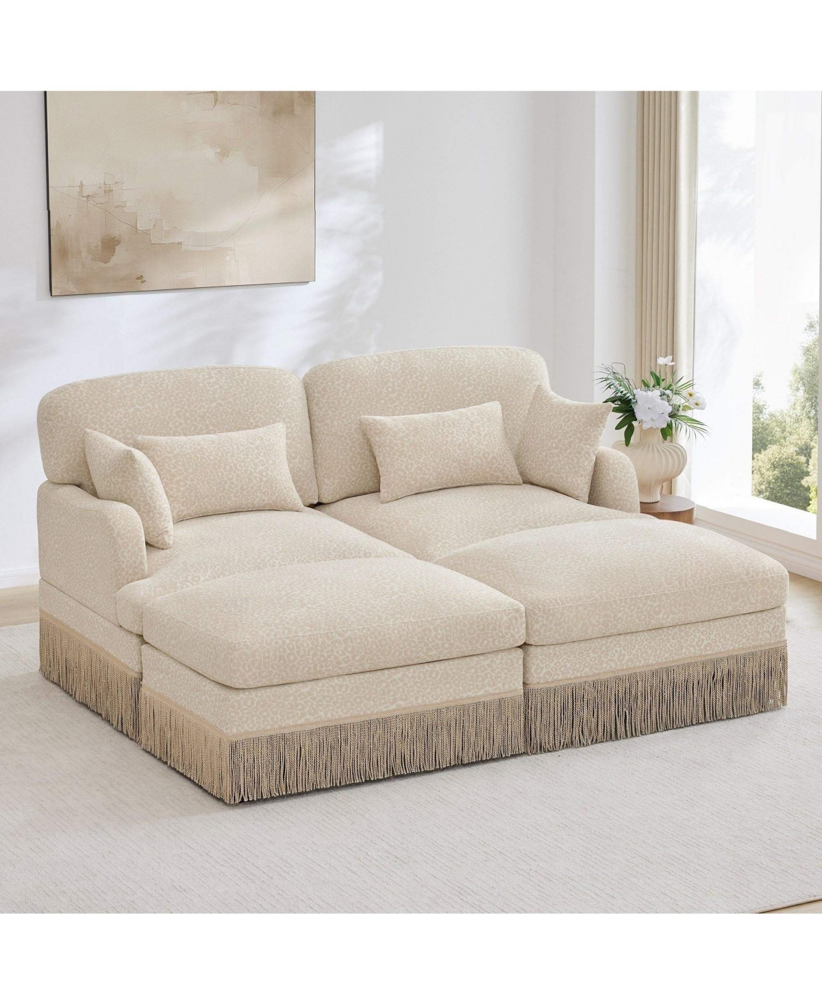Click here for Maison Boucle Modular Deep Seat Loveseat Sofa With... prices