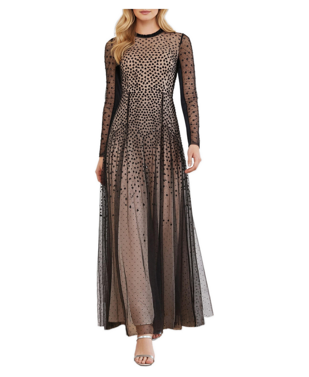 Click here for Needle & Thread Womens Sequin Cascade Round Neck G... prices