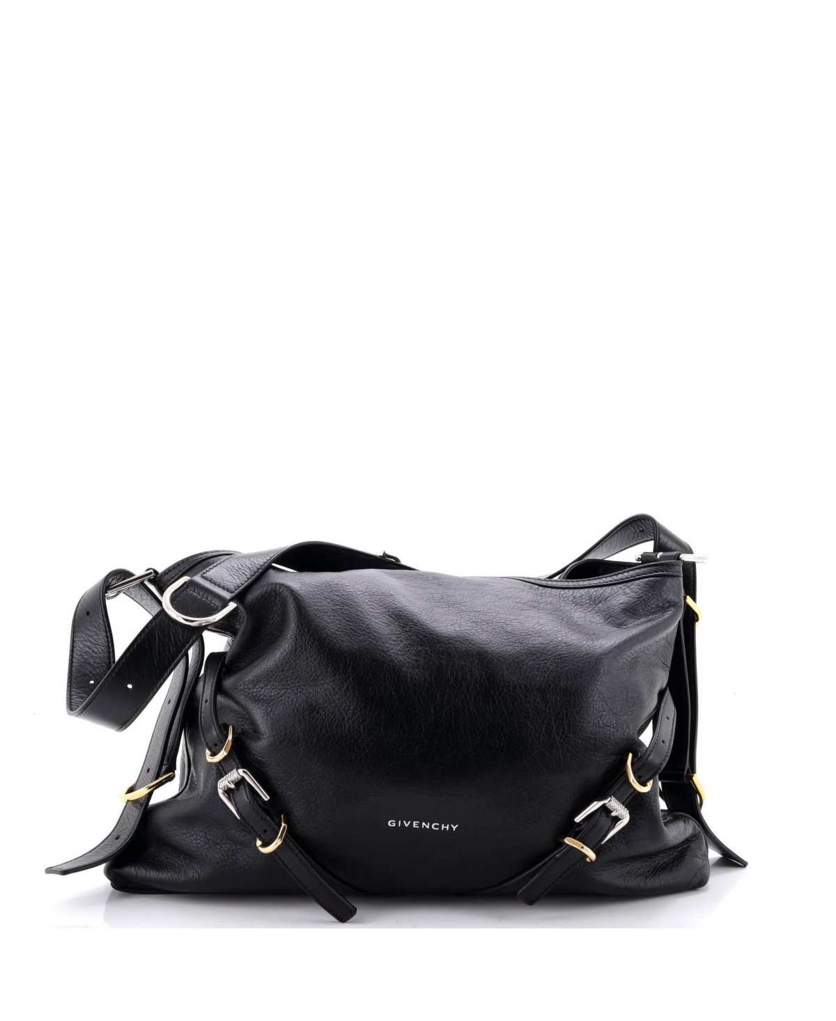 Click here for Pre-Owned Givenchy Medium Voyou Hobo Leather - Bla... prices