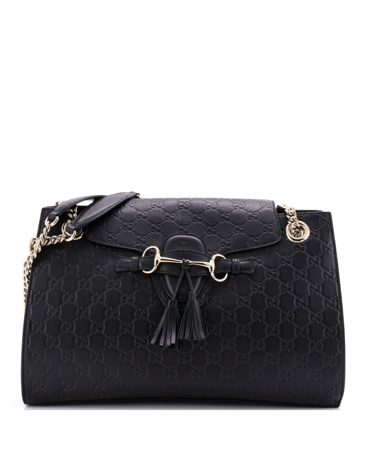 Click here for Pre-Owned Gucci Large Emily Chain Flap Shoulder Ba... prices