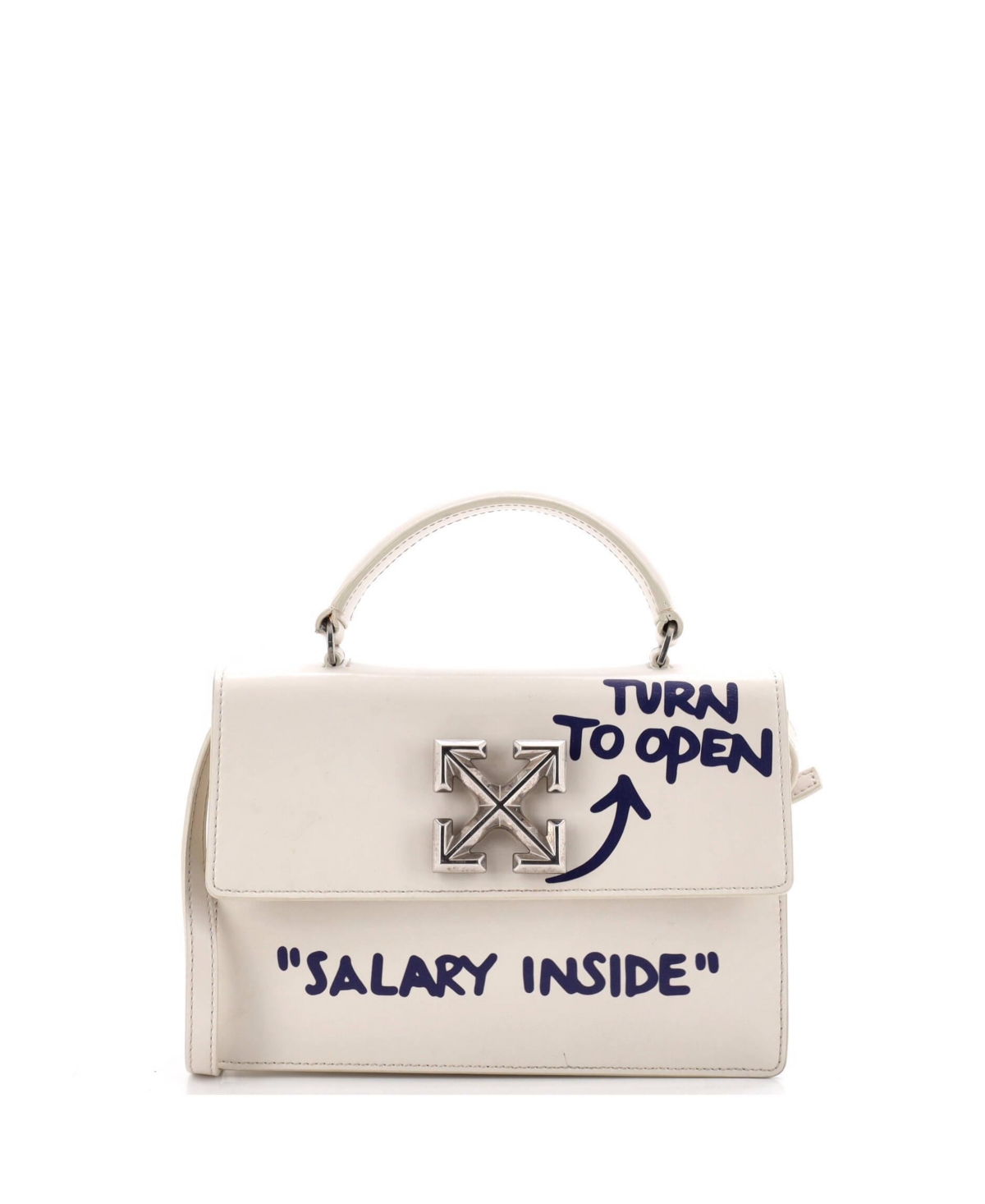 Click here for Pre-Owned Off White Jitney 1.4 Bag Printed Leather... prices