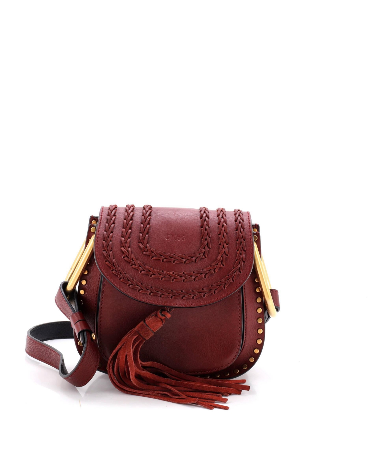 Click here for Pre-Owned Chloe Mini Hudson Handbag Whipstitch Lea... prices