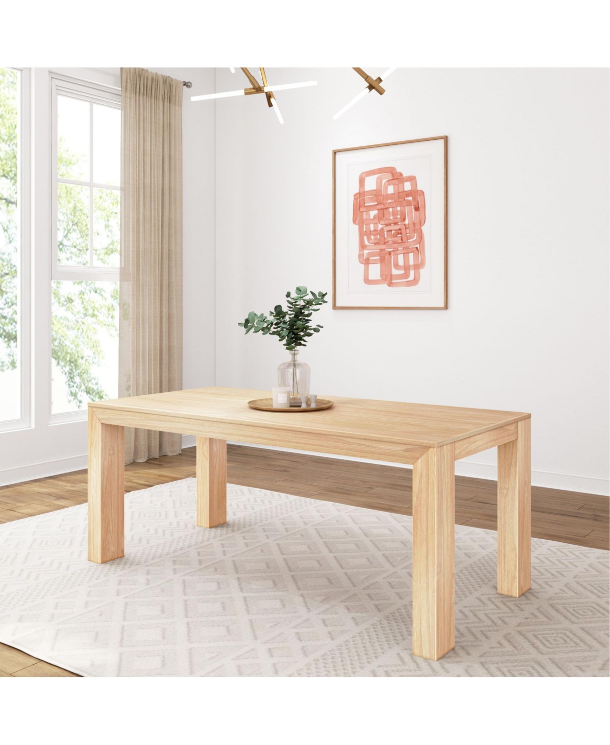Click here for Plank+Beam 72 Modern Dining Table for 6  Solid Woo... prices