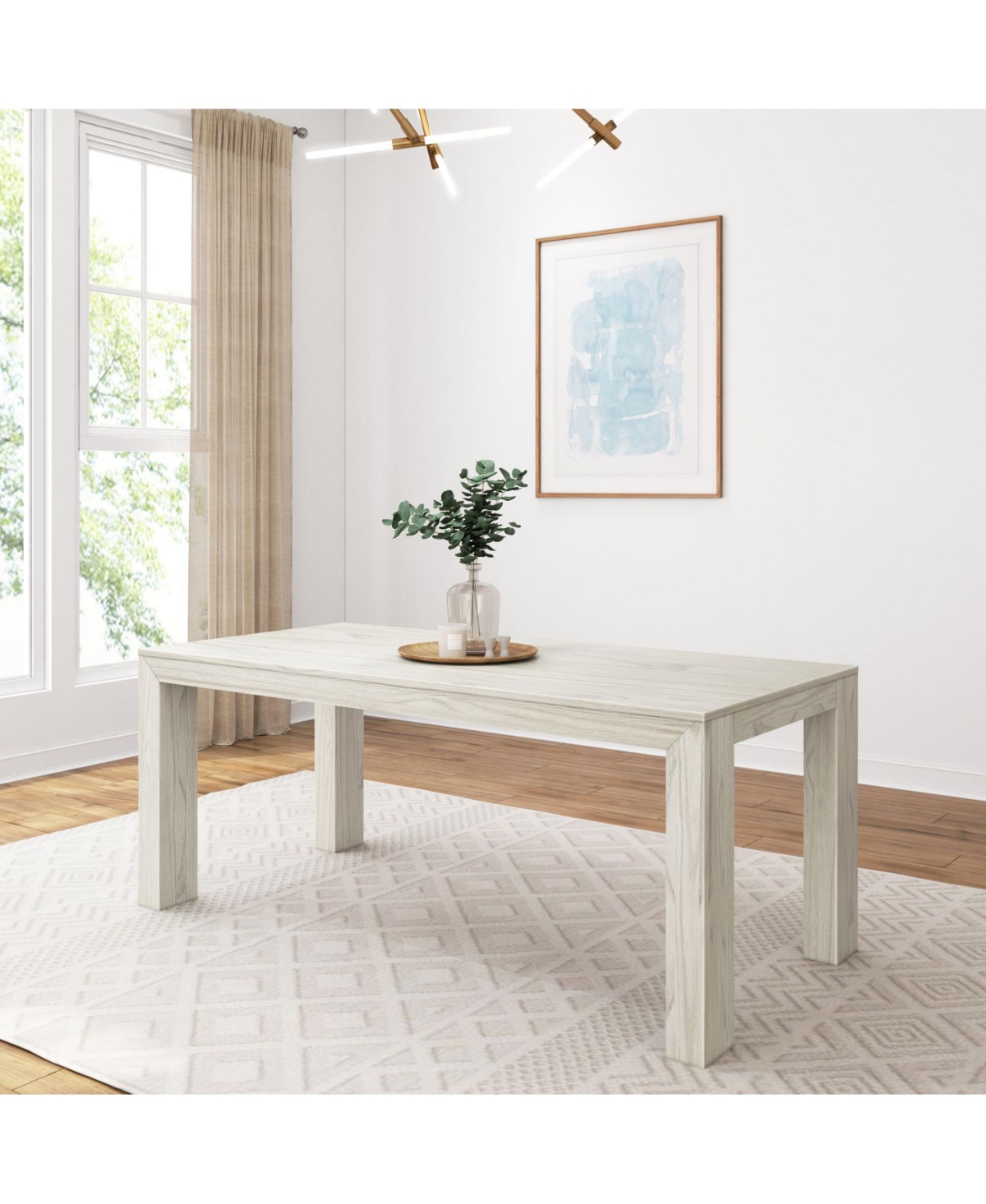 Click here for Plank+Beam 72 Modern Dining Table for 6  Solid Woo... prices