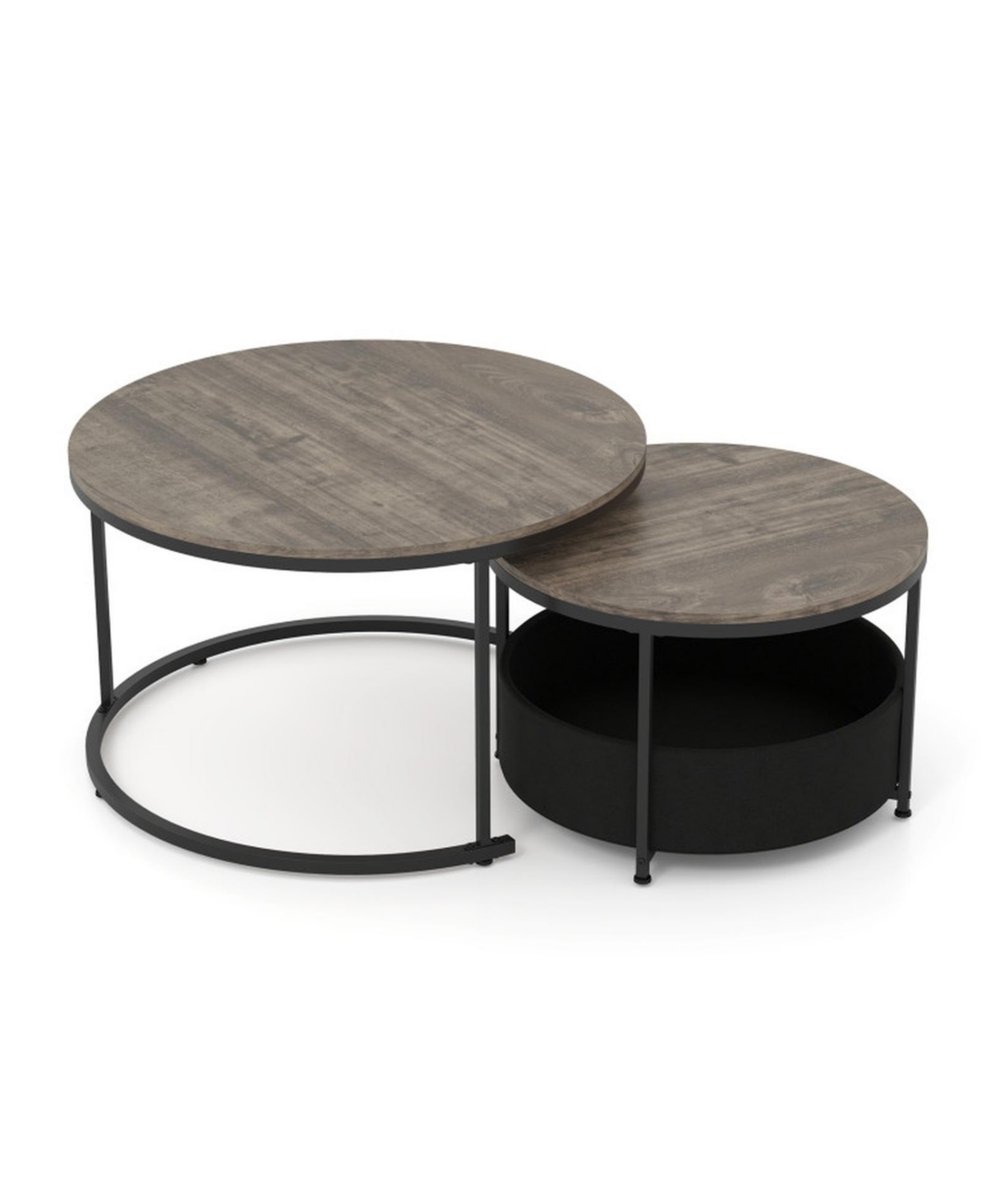 Click here for Sugift Round Coffee Table Set of 2 31.5in and 24in... prices