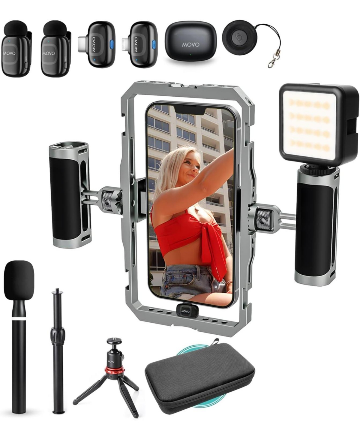 Click here for Movo iFilmer-pro Smartphone Rig with Dual Grip Cag... prices