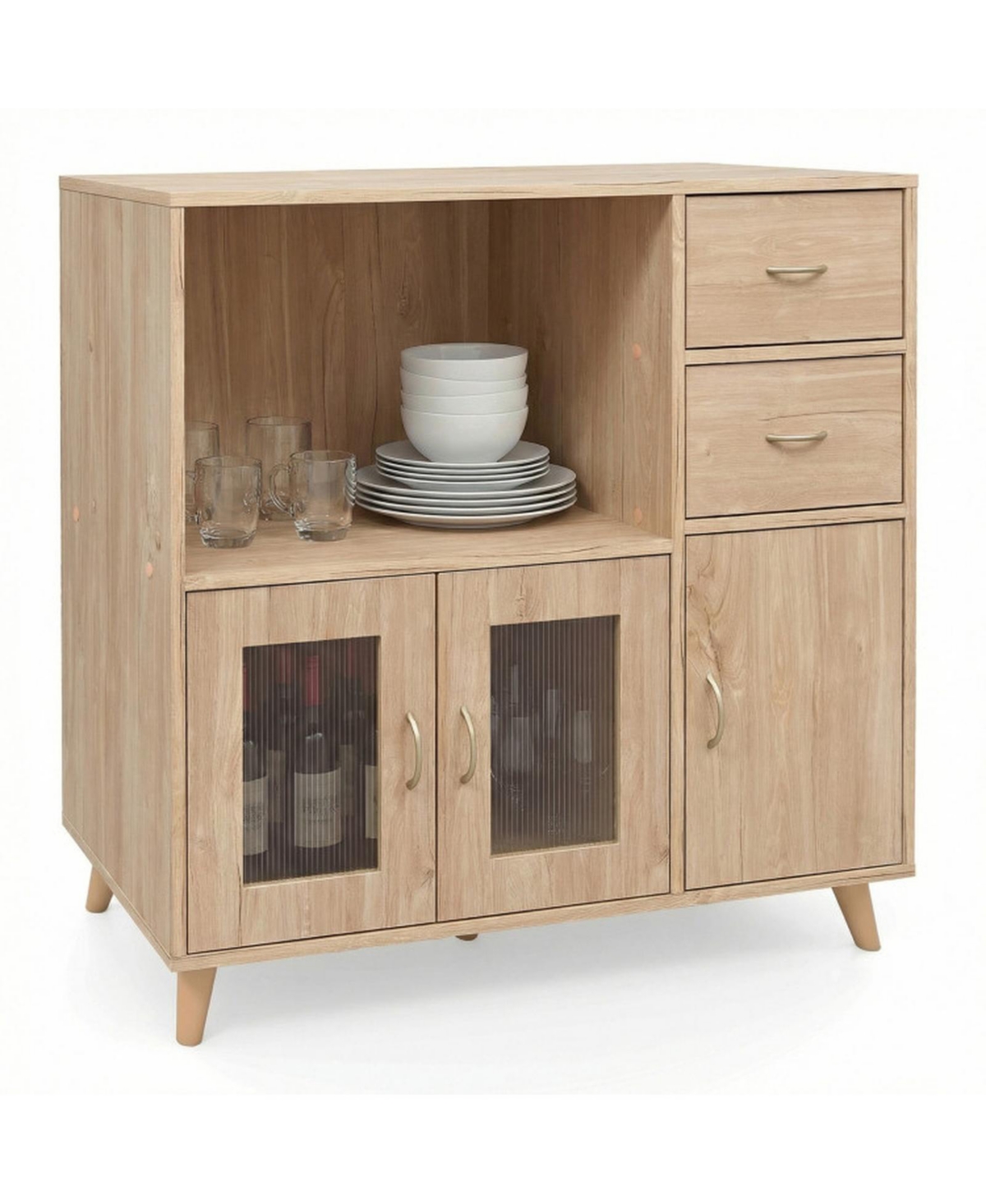 Click here for Sugift 36 Inch Sideboard Buffet Cabinet with Open... prices