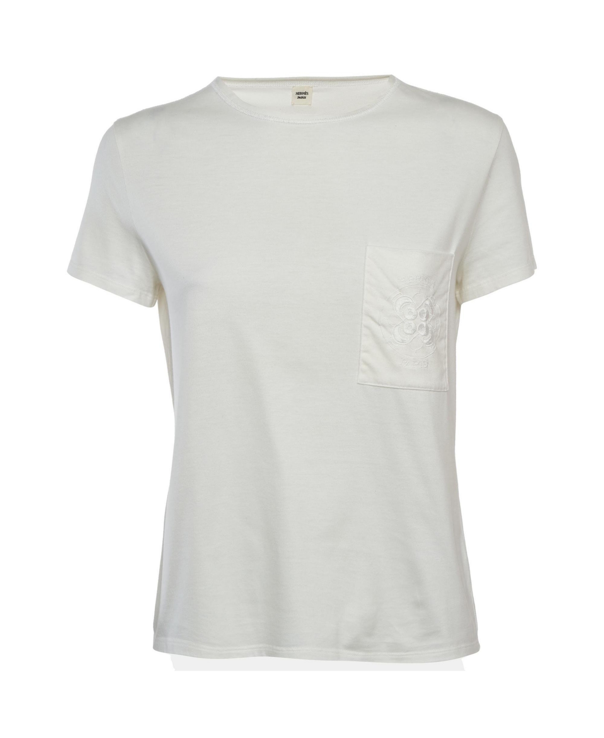 Click here for Pre-Owned HERMES Womens Embroidered Jersey T-Shirt... prices