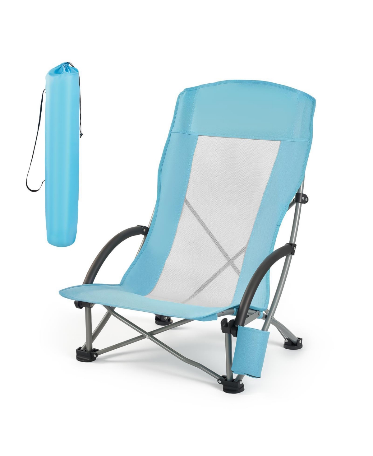 Click here for Hongge Extra Wide High Back Folding Beach Chair Ra... prices