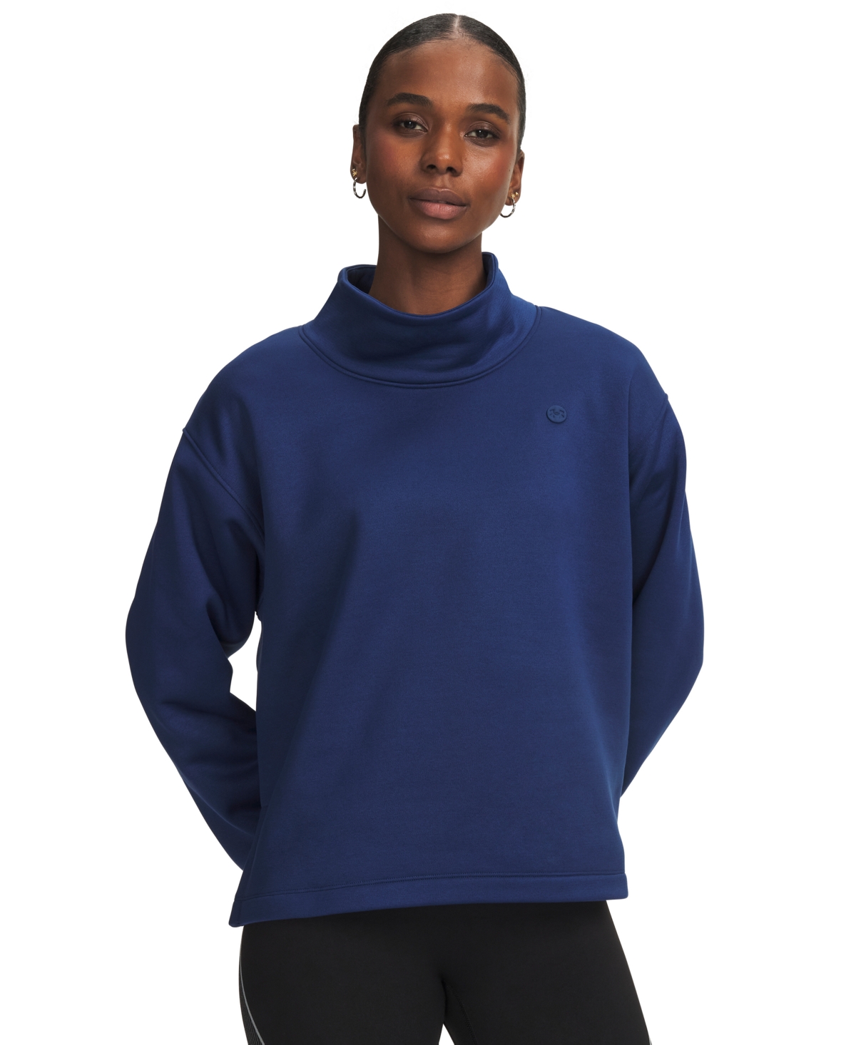 Click here for Under Armour Womens Mock Neck Top - Blackout Navy prices