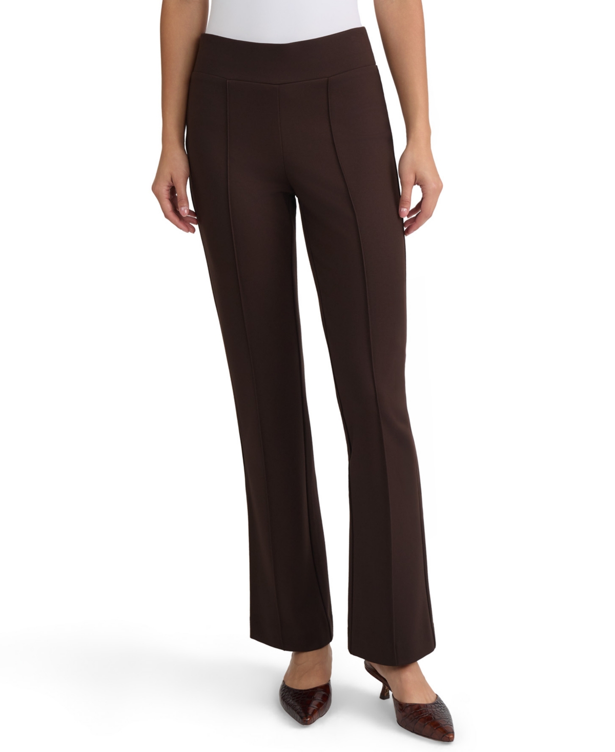 Click here for Jones New York Womens Serenity Pintuck Trousers -... prices