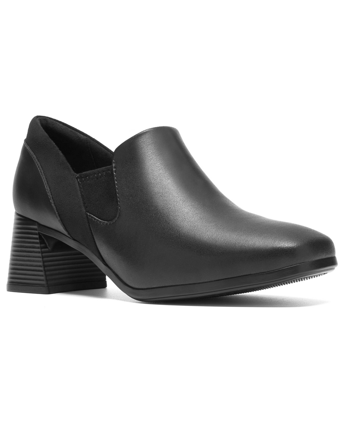 Click here for Clarks Womens Marriann Pure Slip-On Booties - Blac... prices