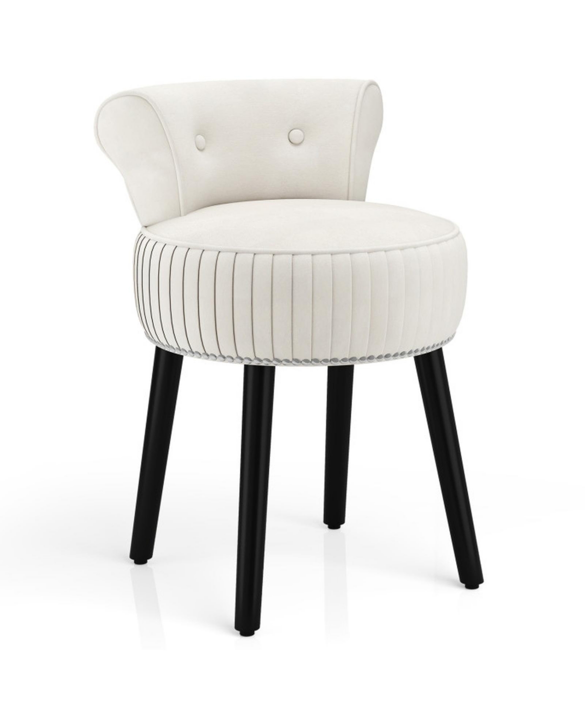 Click here for Sugift Velvet Vanity Chair Upholstered Stool with... prices