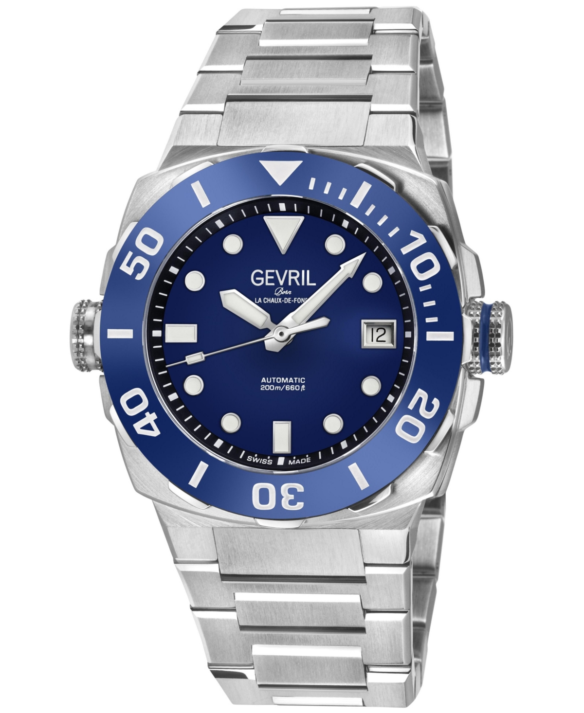 Click here for Gevril Mens Swiss Made Fortuna Swiss Automatic Sil... prices