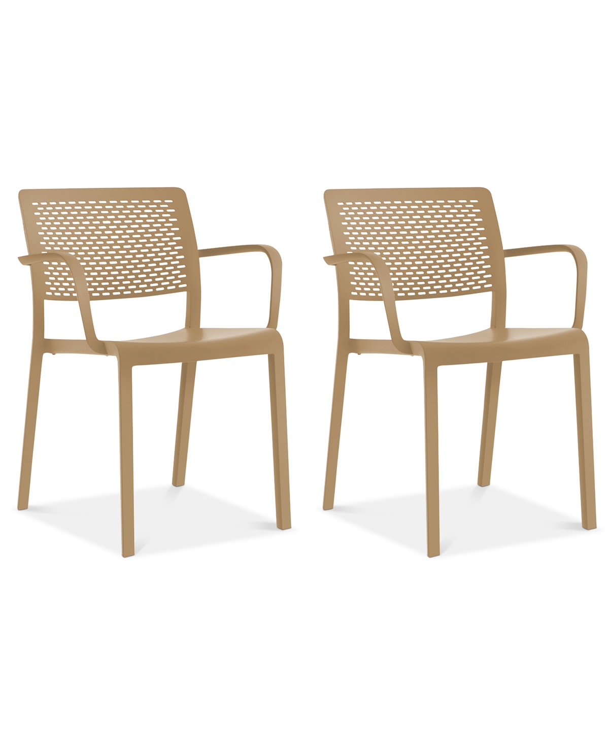 Click here for Trama Set of 2 Indoor/Outdoor Armchairs - Sand prices
