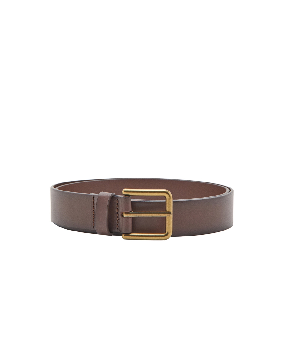 Click here for Mango Mens Square Buckle Belt - Leather prices
