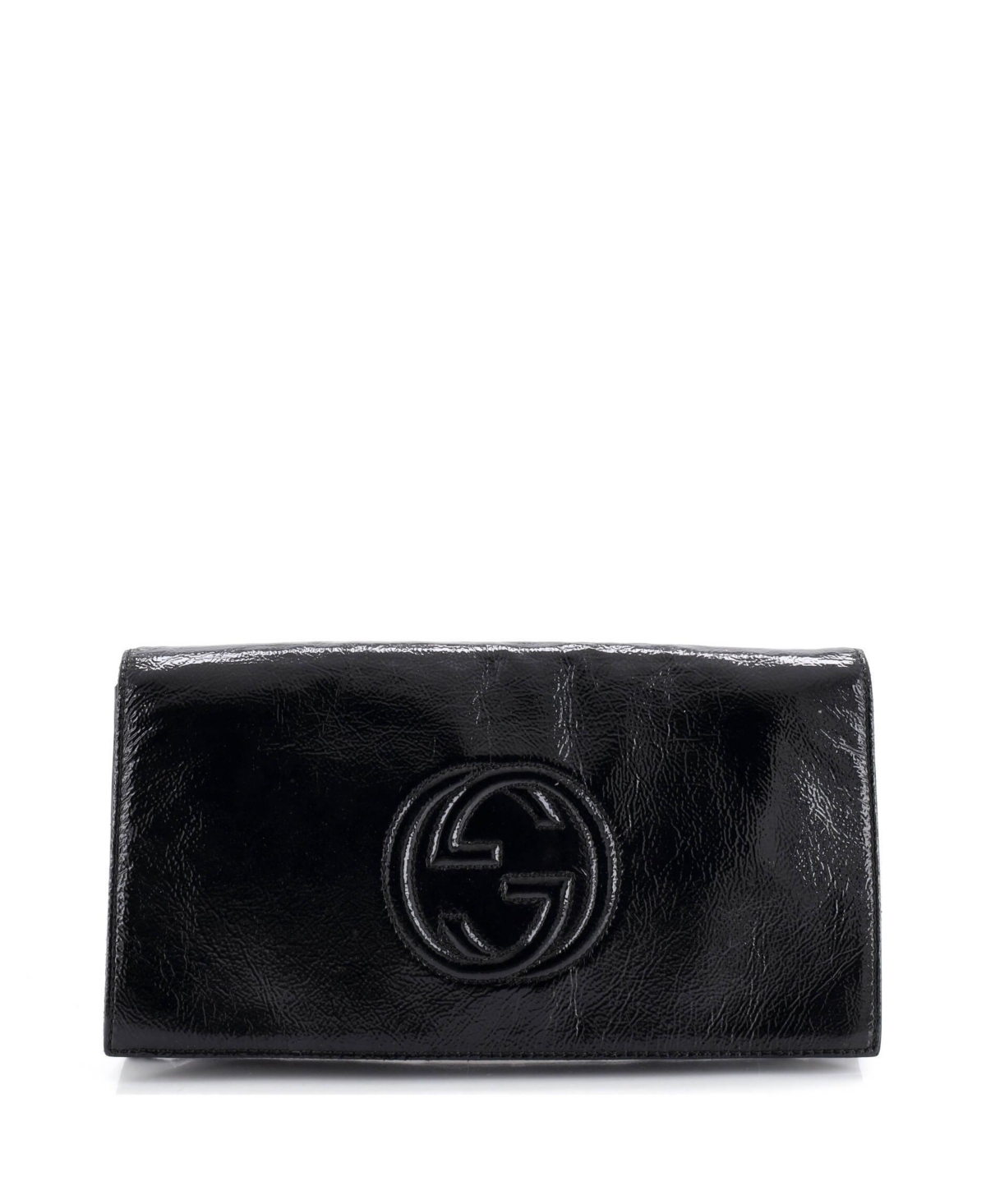 Click here for Pre-Owned Gucci Soho Clutch Patent - Black prices