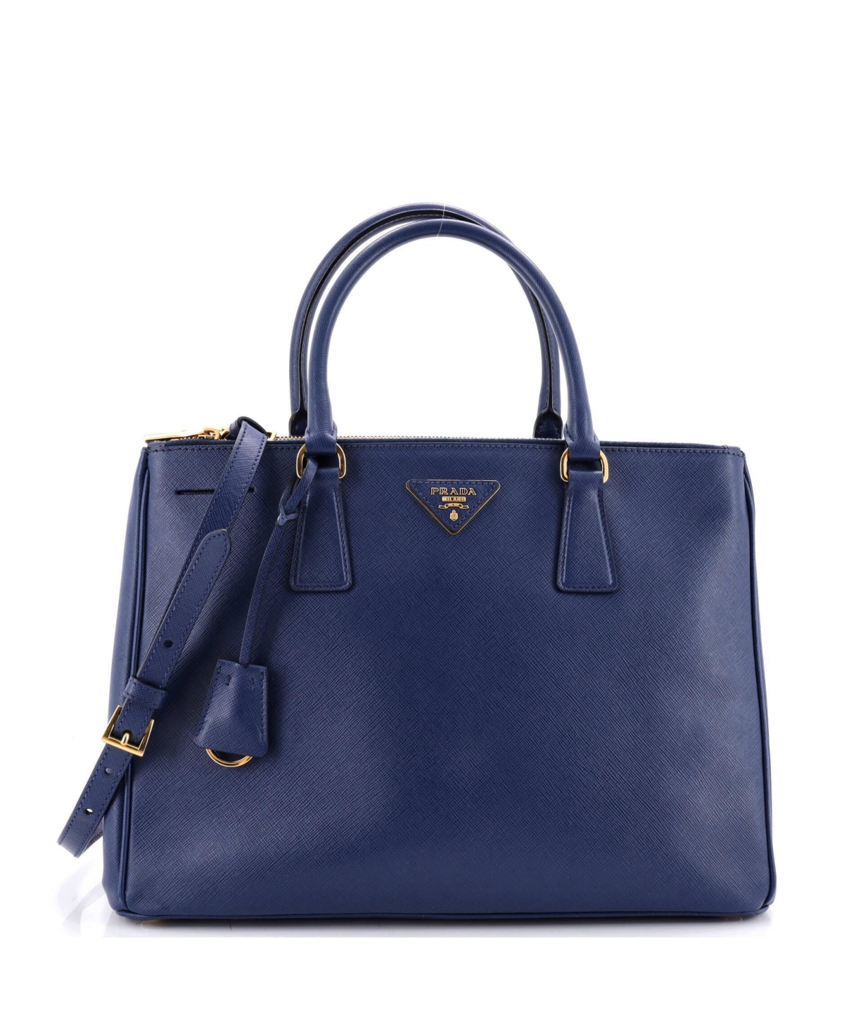 Click here for Pre-Owned Prada Medium Double Zip Lux Tote Saffian... prices