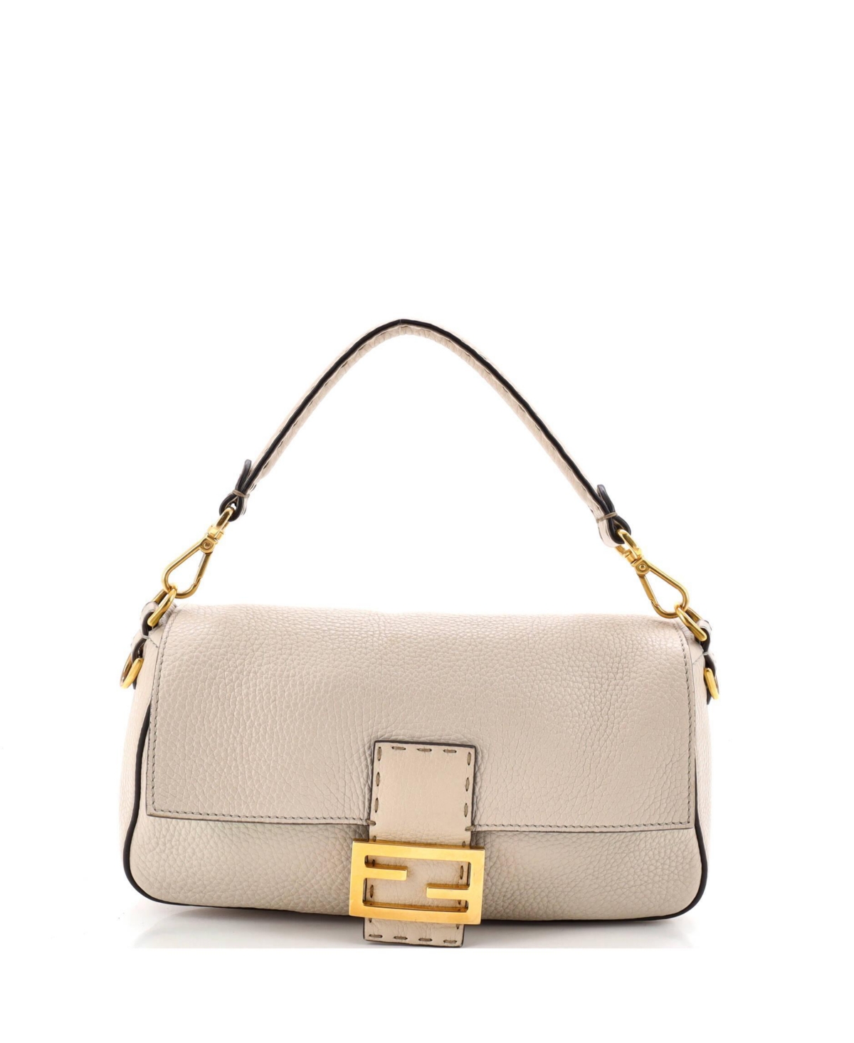 Click here for Pre-Owned Fendi Medium Selleria Baguette Nm Bag Le... prices