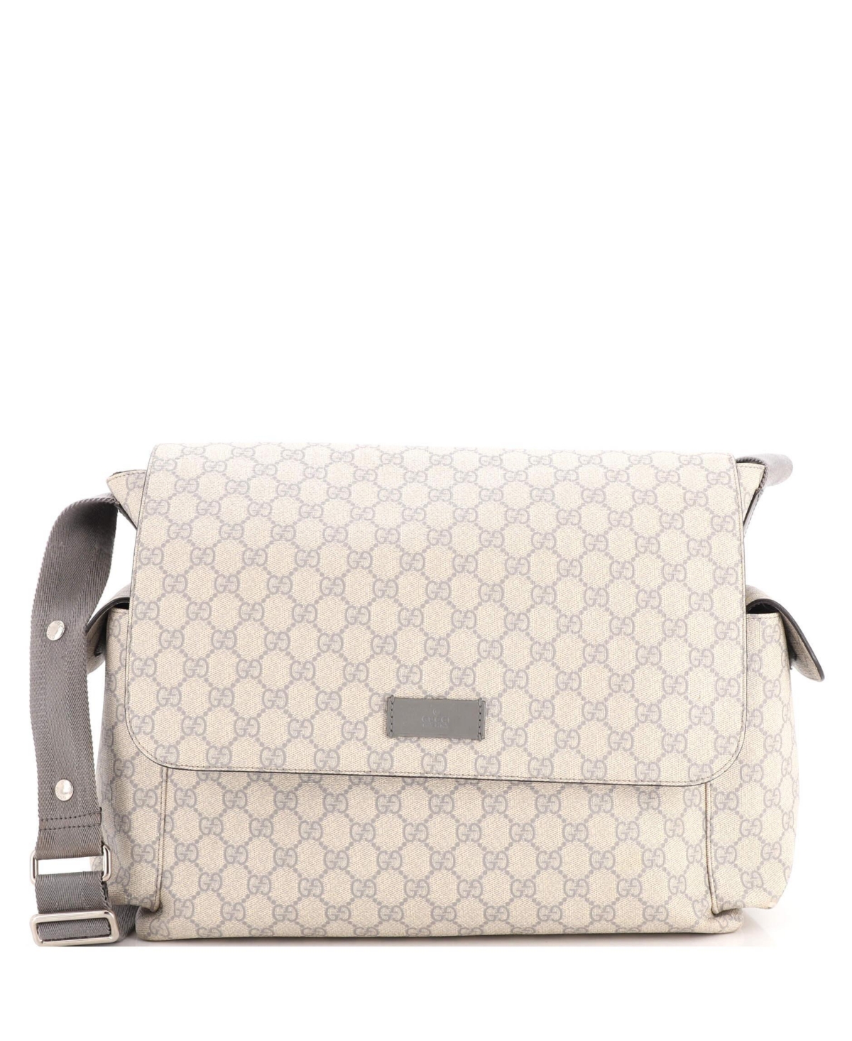 Click here for Pre-Owned Gucci Diaper Bag Gg Coated Canvas - Grey prices