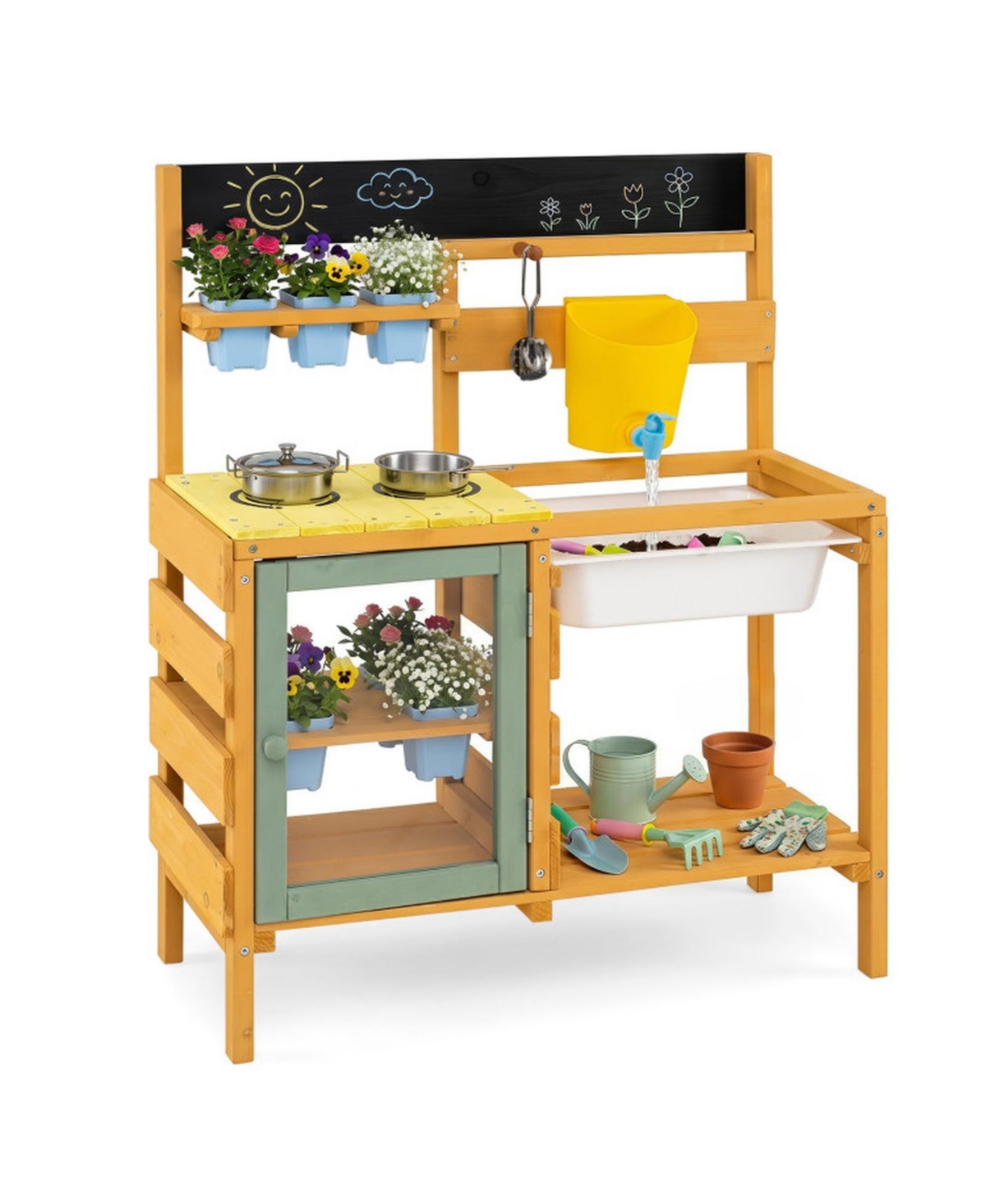 Click here for Sugift Wooden 13-Piece Mud Kitchen with Water Tank... prices