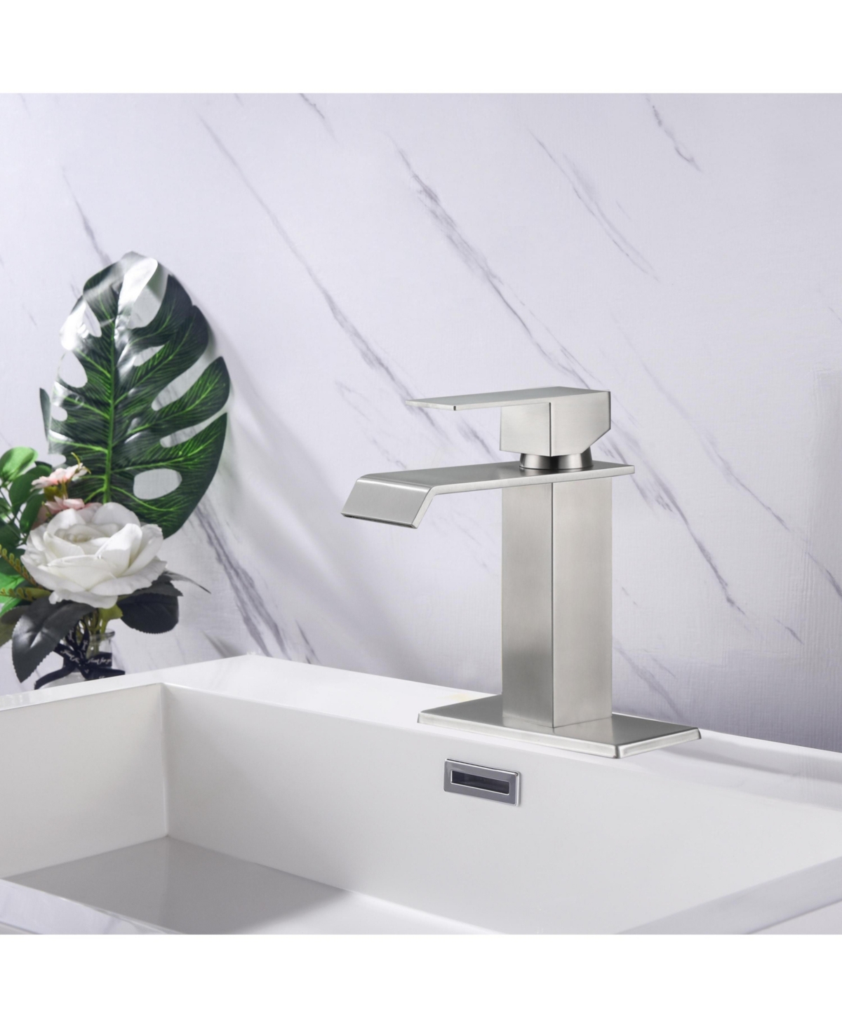 Click here for Busdays Waterfall Spout Single Handle Bathroom Van... prices