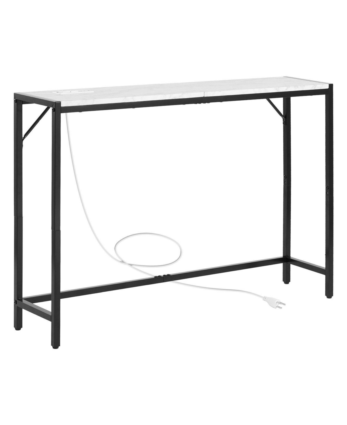 Click here for Slickblue Slim Marble Console Sofa Table with Char... prices