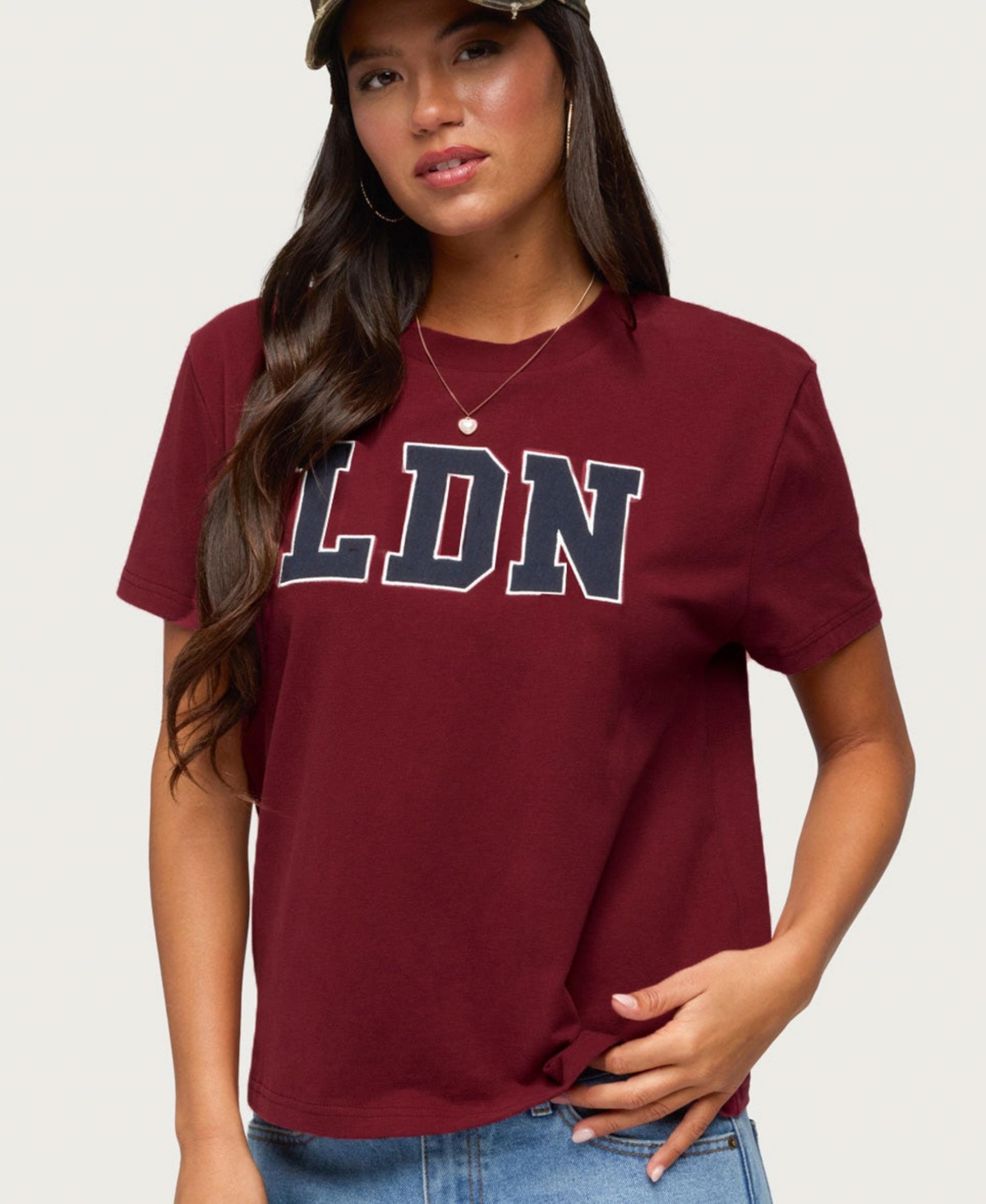 Click here for Edikted Womens Ldn Graphic Short-Sleeve T-Shirt -... prices