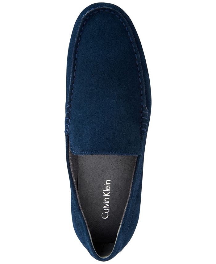 Calvin Klein Men's Isaac Oily Suede Drivers - Macy's