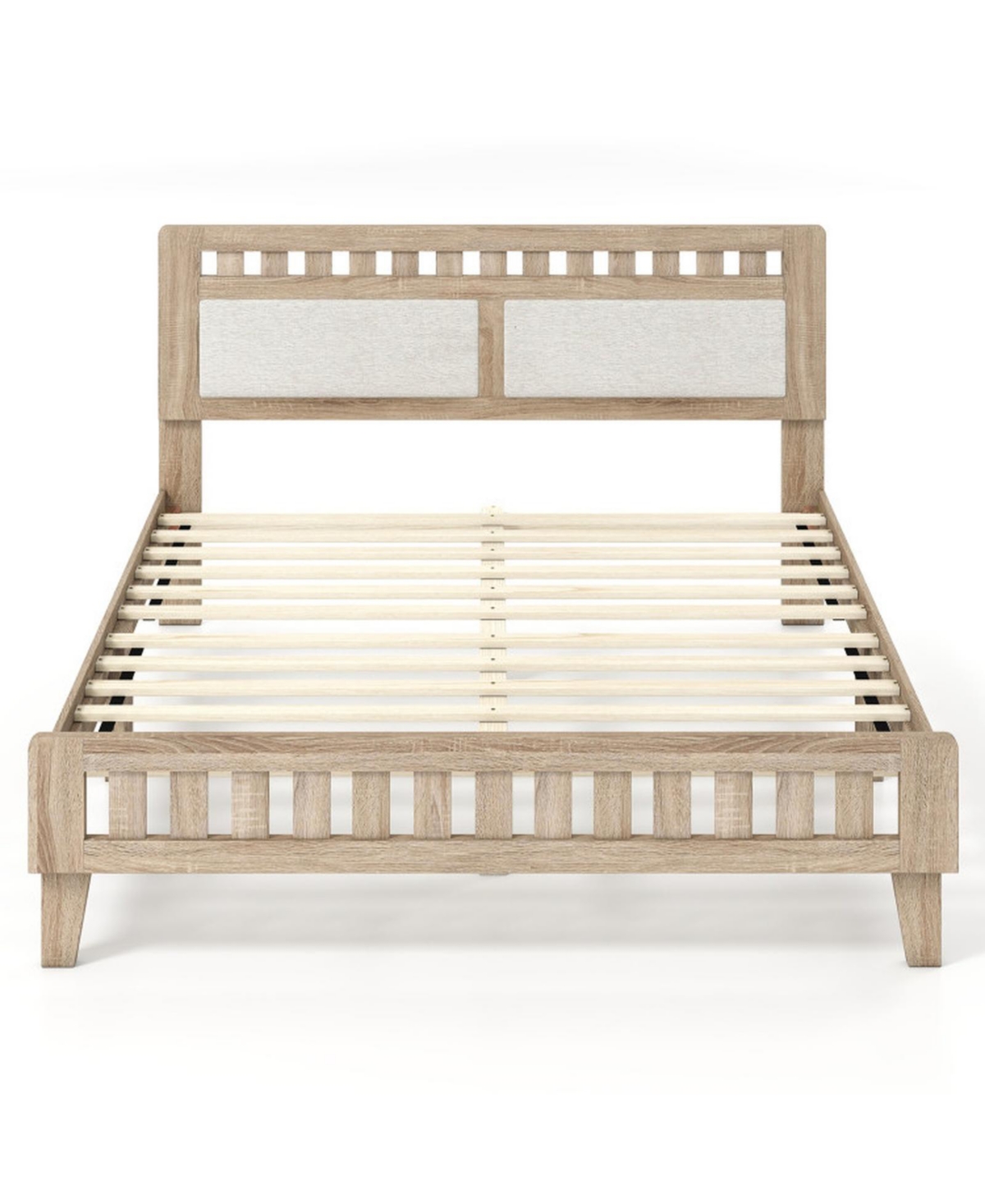 Click here for Sugift Queen Wood Bed Frame with Upholstered Headb... prices