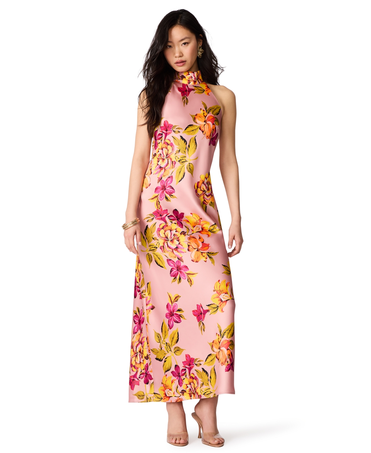 Click here for Steve Madden Juniors Floral-Print Satin Halter Wed... prices