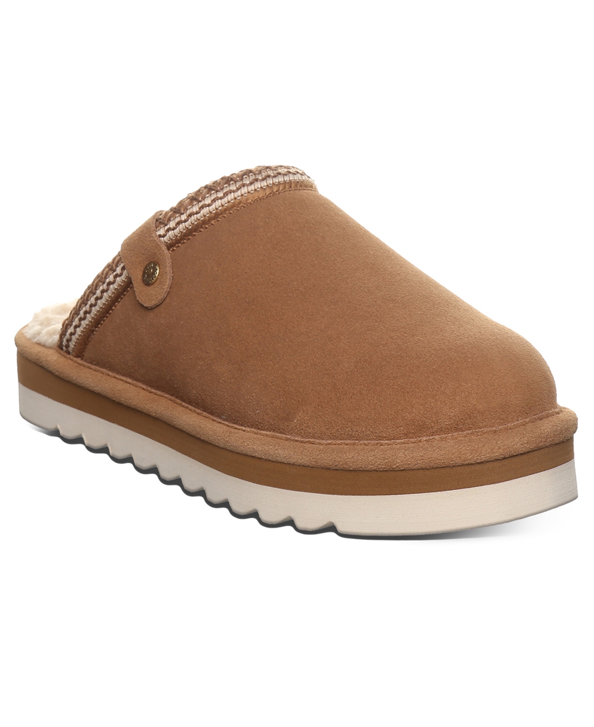 Click here for Bearpaw Womens Arden Faux Fur Accent Slip-On Slipp... prices