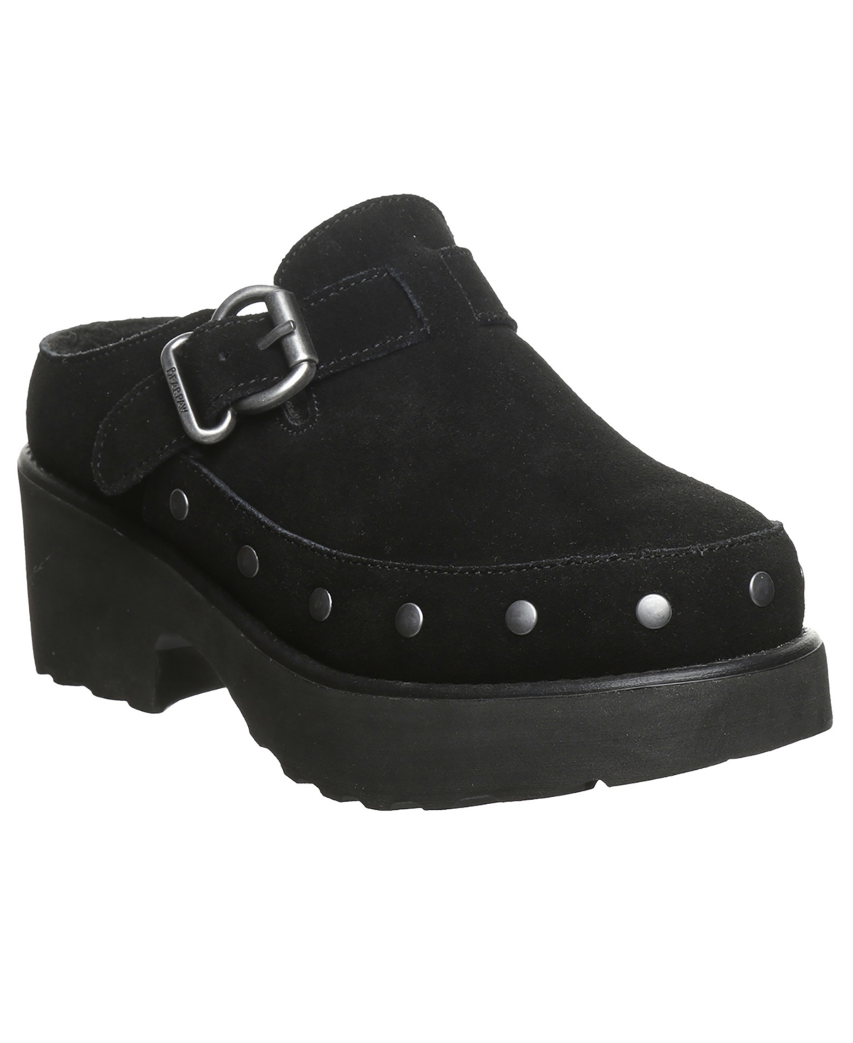 Click here for Bearpaw Womens Falyn Platform Buckle Clogs - Black prices
