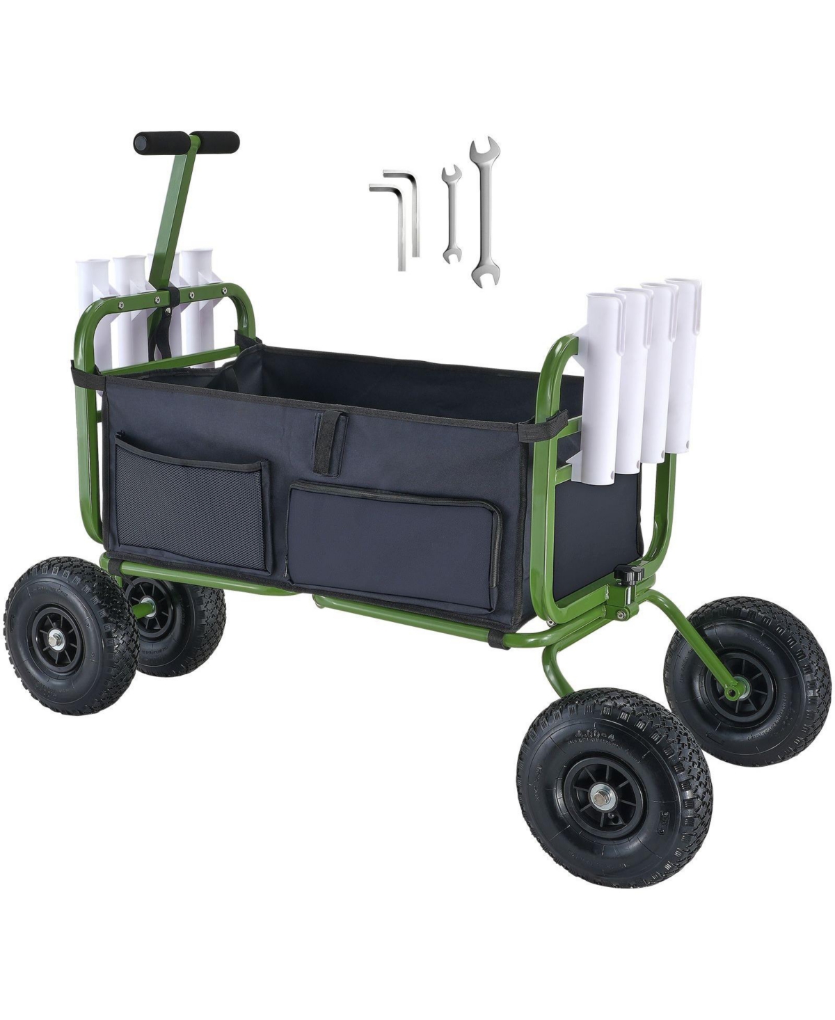 Click here for Mountaintop Beach Fishing Cart 300 lbs Steel Troll... prices