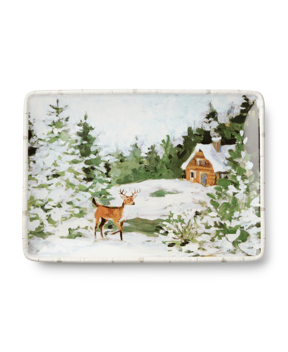 Click here for Certified International Winter Cabin Rectangular P... prices