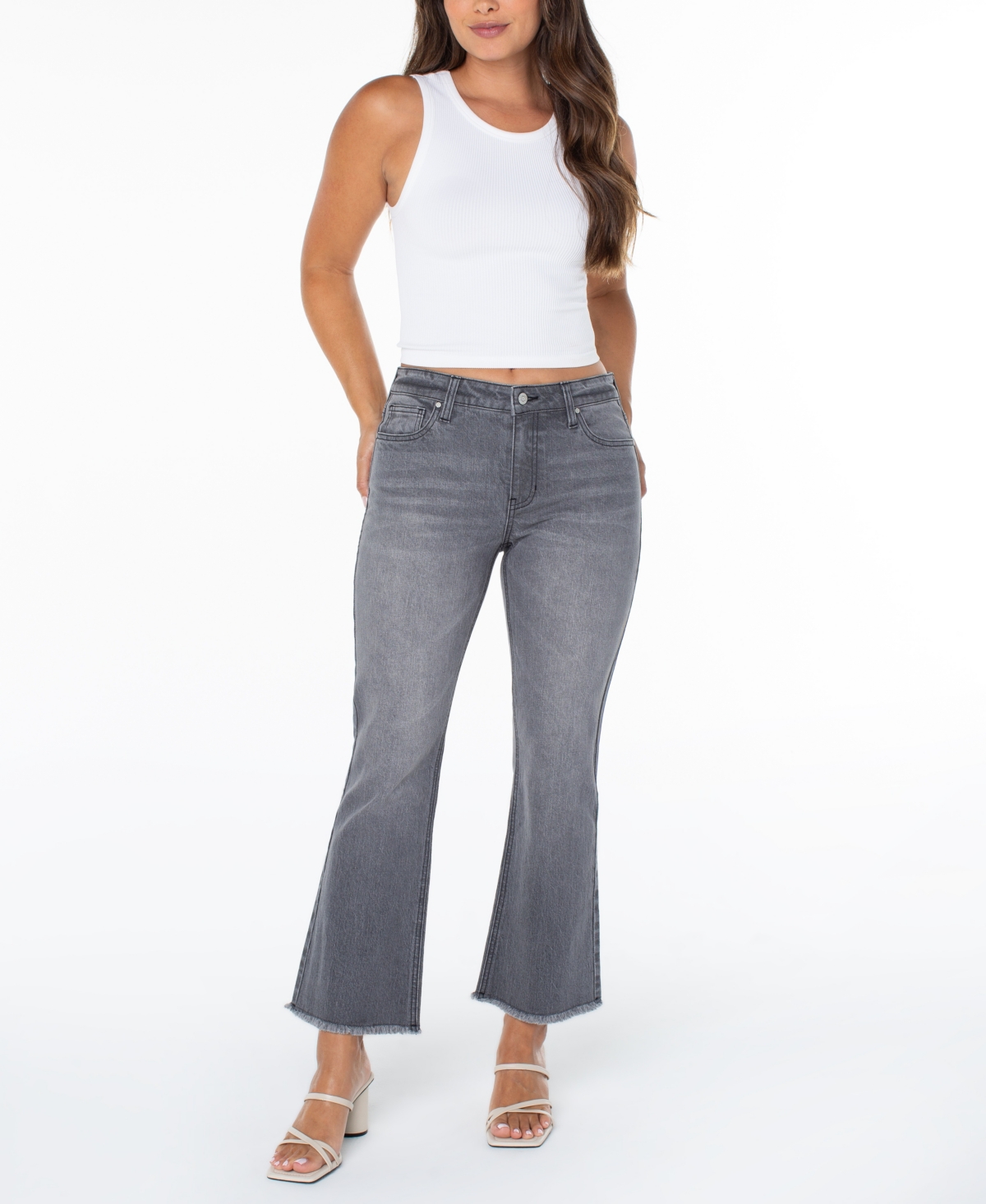 Click here for Celebrity Pink Juniors Mid-Rise Cropped Kick-Flare... prices