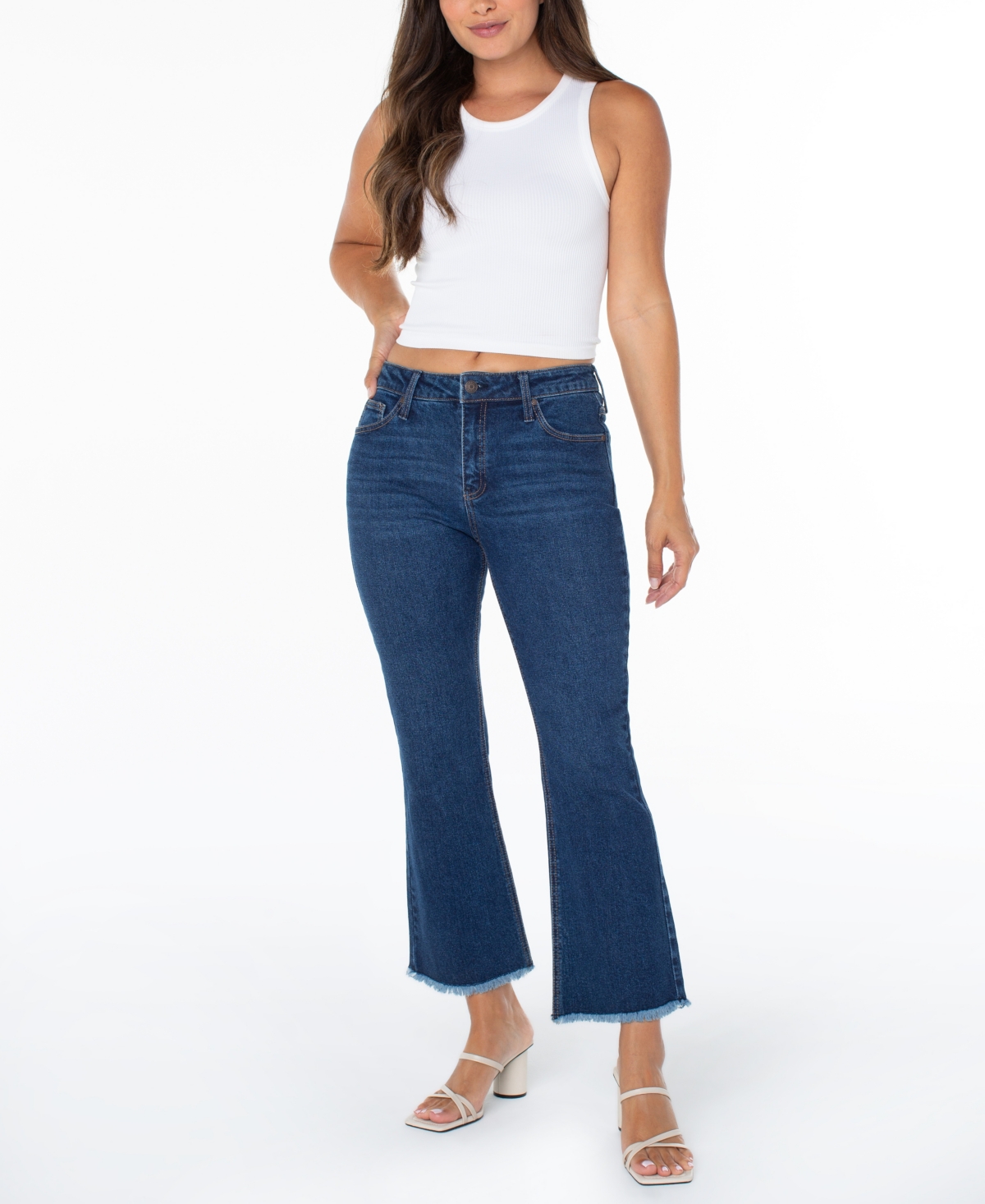 Click here for Celebrity Pink Juniors Mid-Rise Cropped Kick-Flare... prices