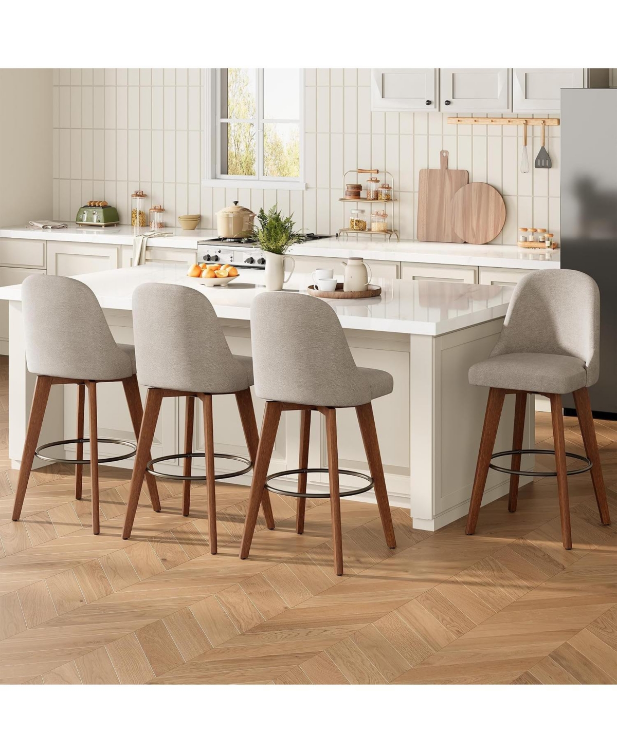 Click here for Gaomon Set of 4 360degree(s) Swivel Counter Stools... prices