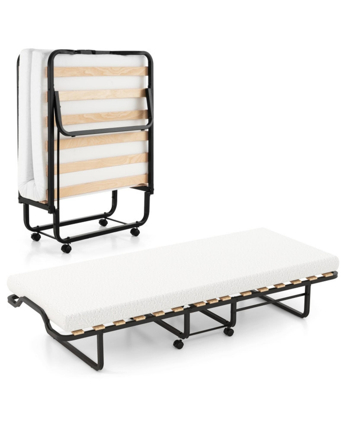 Click here for Sugift Folding Rollaway Guest Bed with 4-Inch Memo... prices