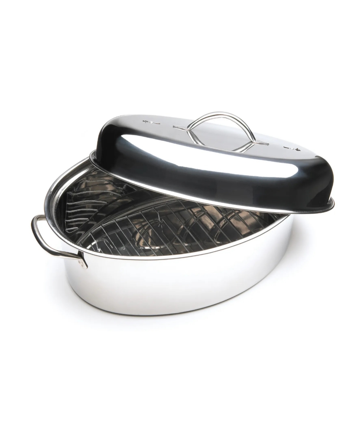 Click here for Fox Run Oval Roaster 18.5 Roasting Pan - Silver prices
