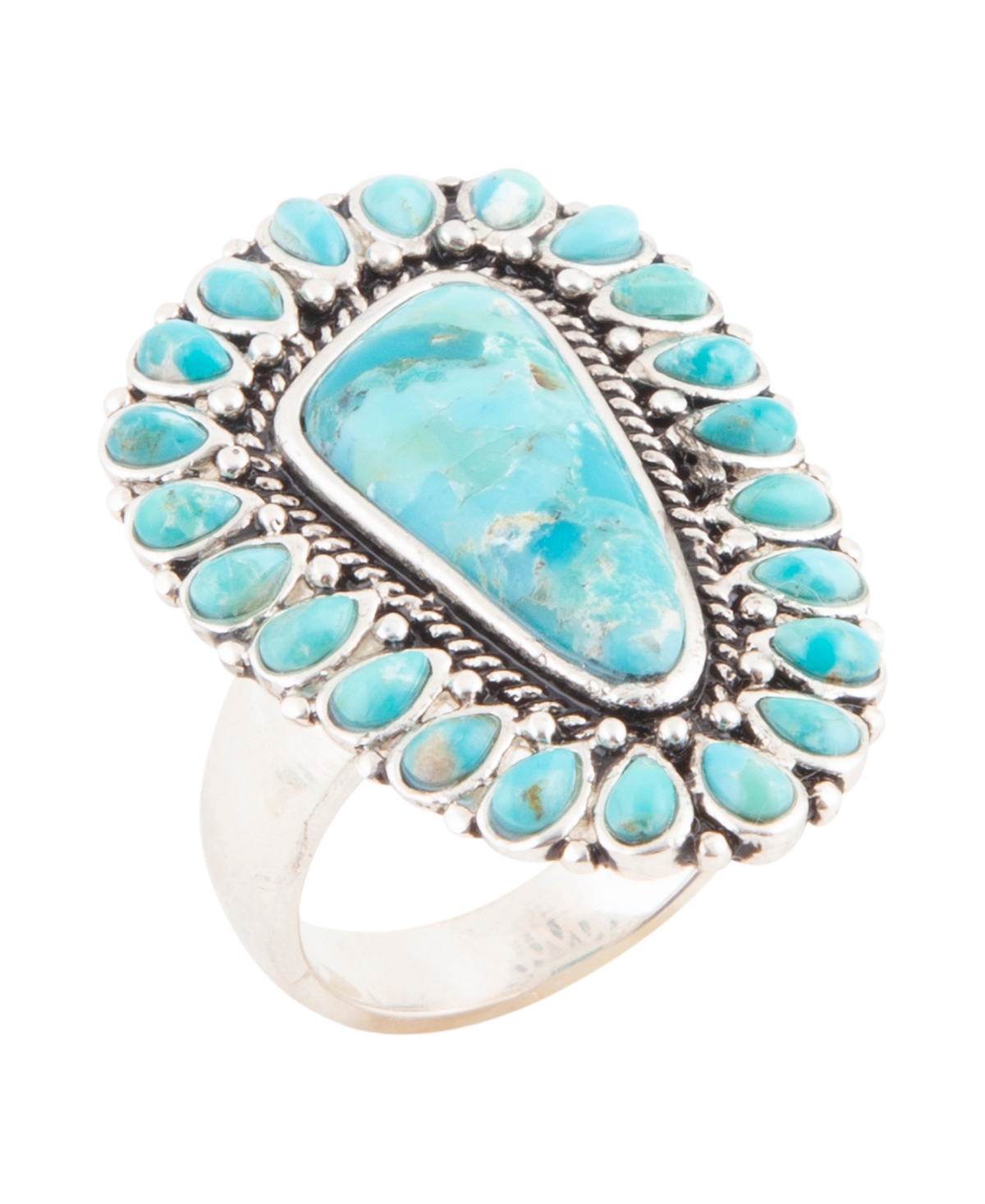 Click here for Barse Sedona Blue Turquoise and Silver Statement R... prices