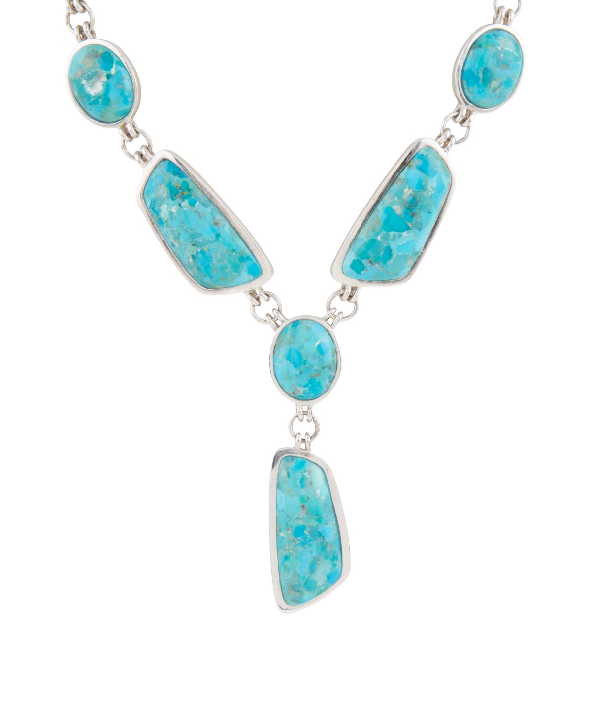Click here for Barse Genuine Blue Turquoise Silver Abstract State... prices