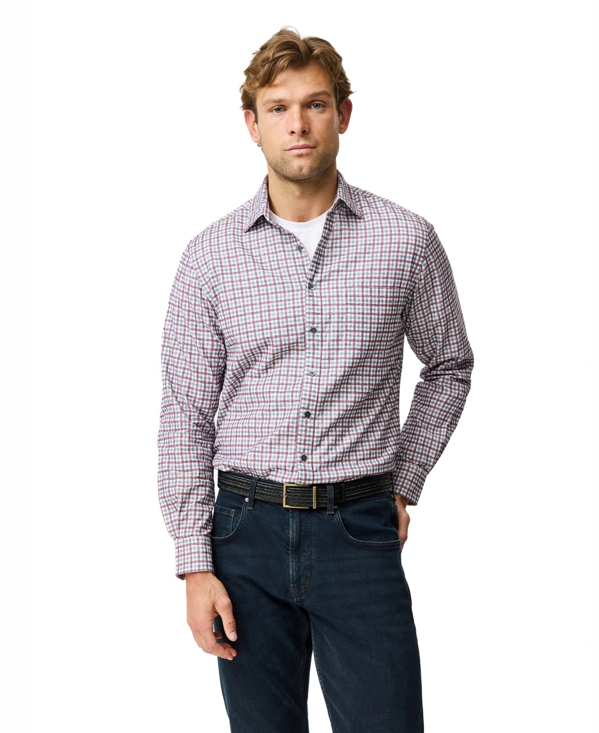 Click here for Rodd & Gunn Mens Gledknowe Cotton Shirt - Merlot prices