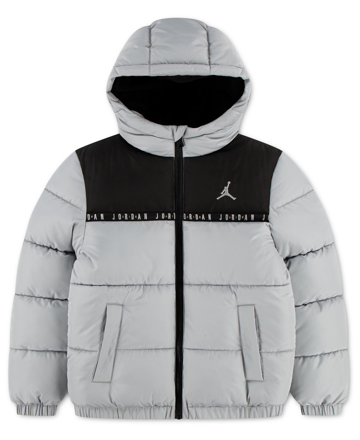 Click here for Jordan Boys 8-20 Logo Tape Puffer Hooded Jacket -... prices