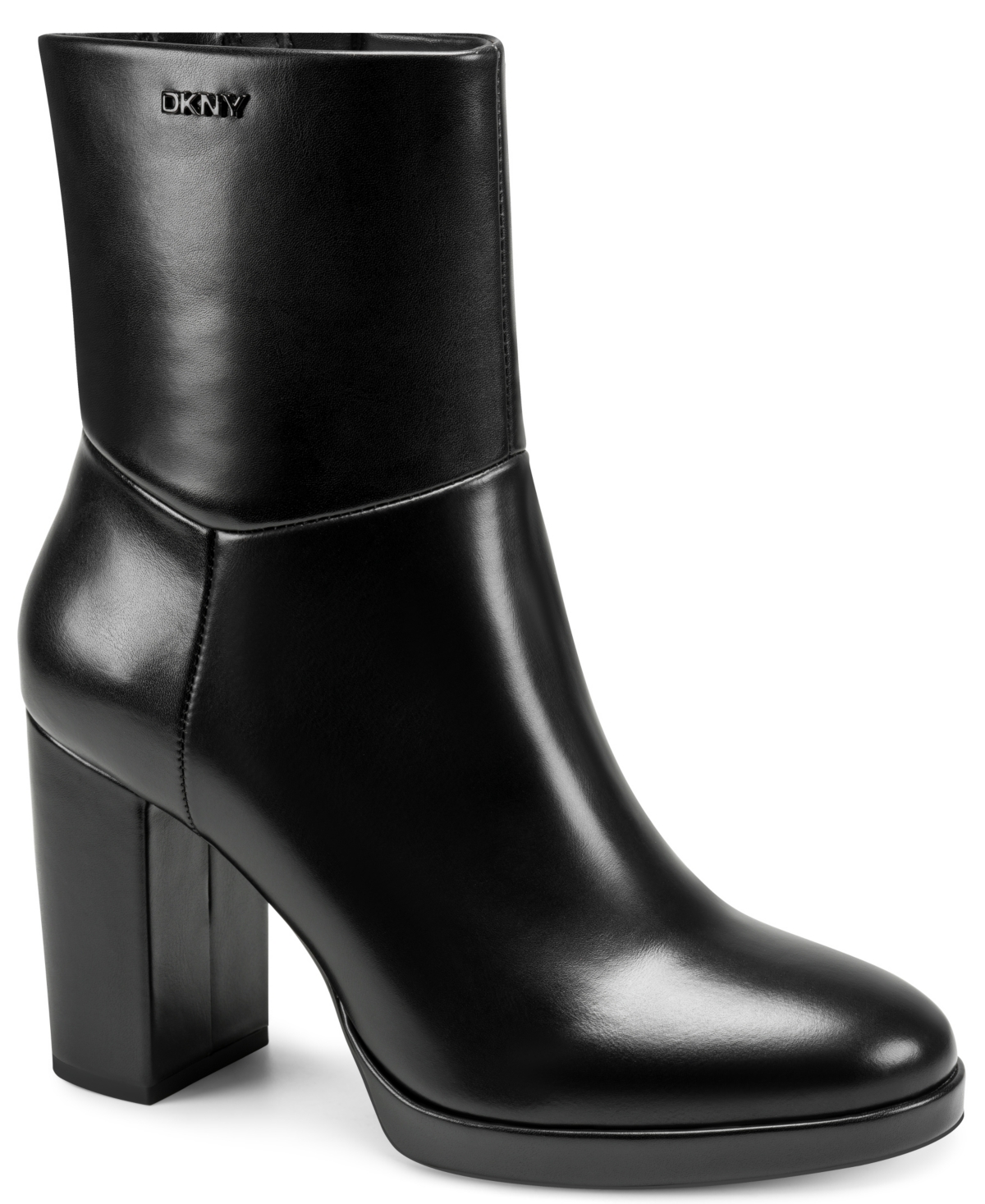 Click here for Dkny Womens Denisa Heeled Zipper Booties - Black prices