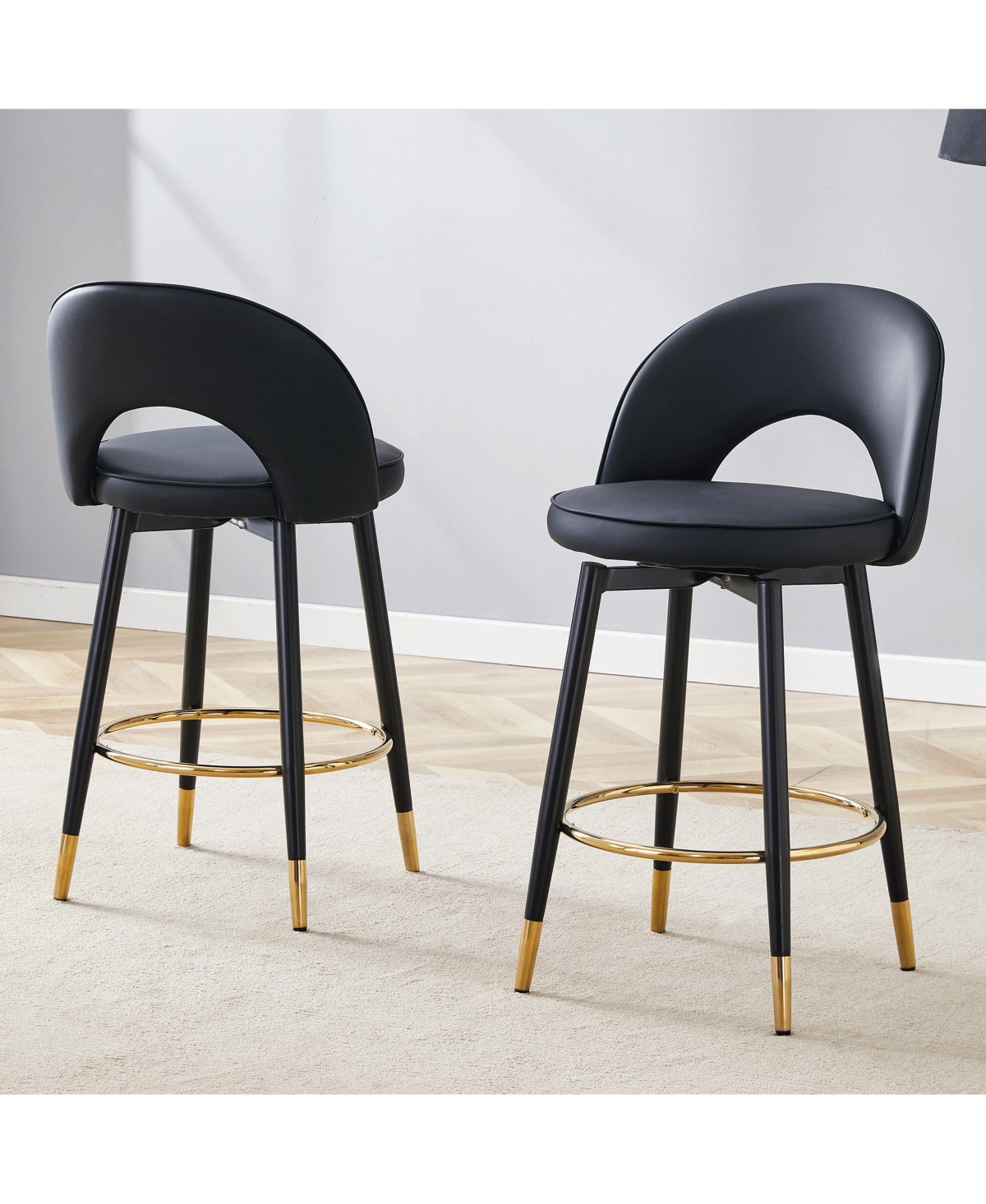 Click here for Clihome 2 Piece Modern Pu Upholstered Bar Chair 36... prices