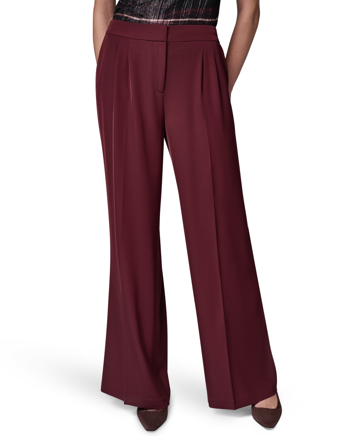 Click here for Donna Karan New York Petite High-Waisted Wide-Leg... prices