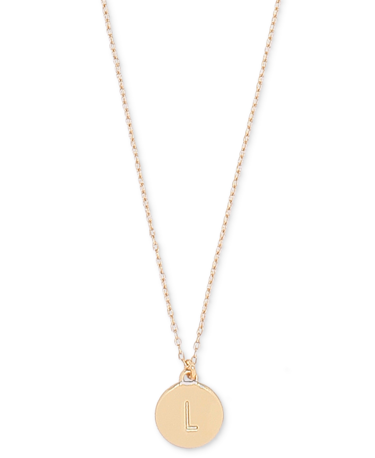 Click here for kate spade new york L Initial Mini Pendant Necklac... prices