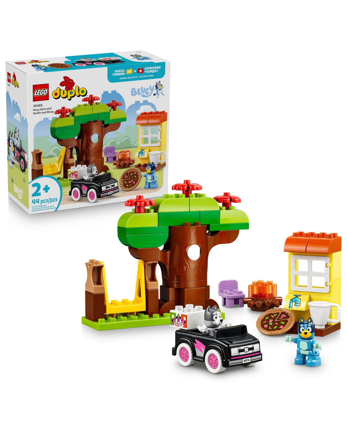 Click here for Lego Bluey Pizza Girls with Muffin and Bluey 10469... prices