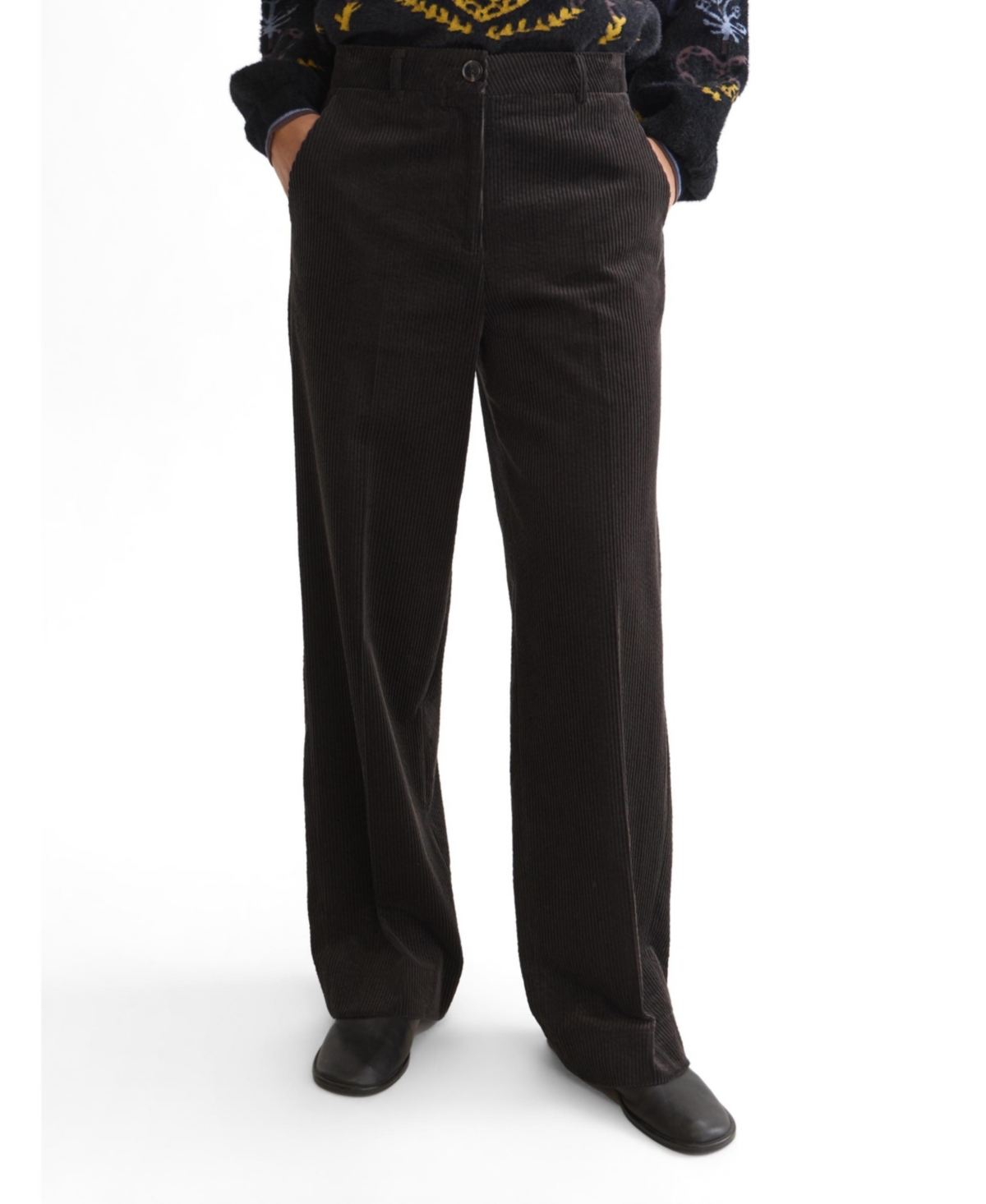Click here for Scotch & Soda Womens Cleo High-Rise Wide-Leg Cordu... prices